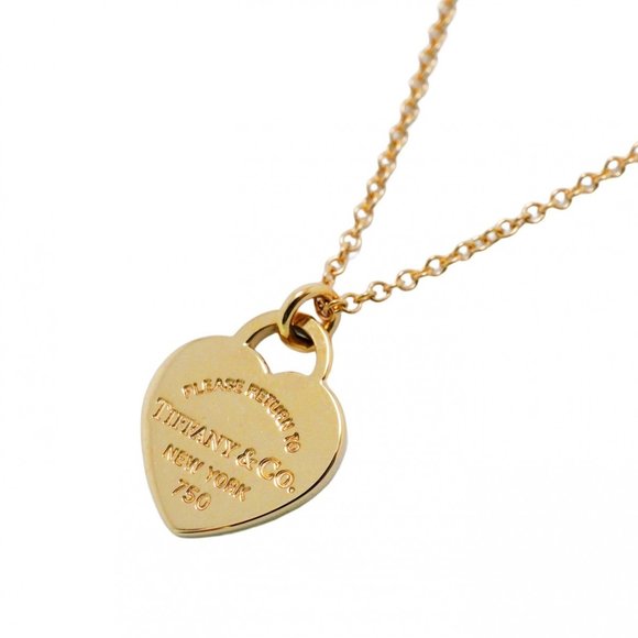 Tiffany & Co. | Jewelry | Tiffany Necklace Return To Heart Tag 8k ...
